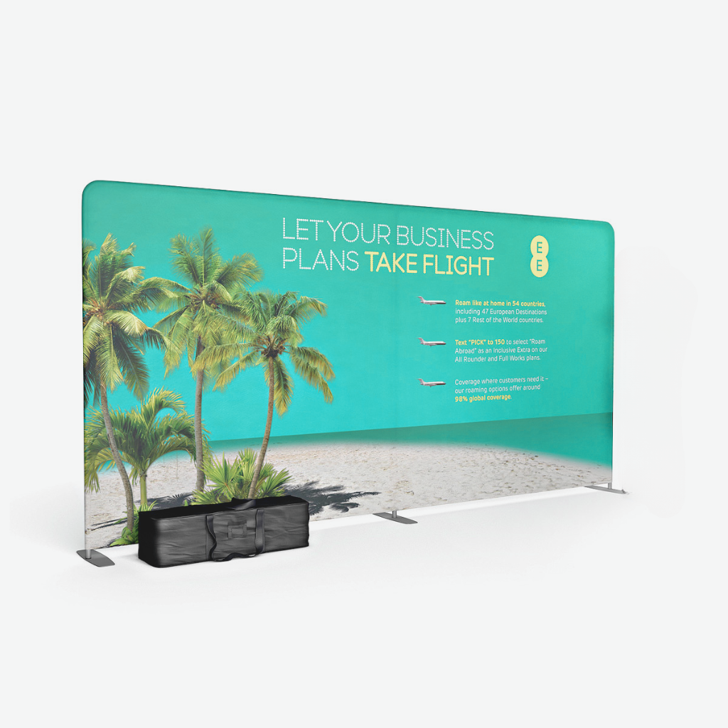 4m Slimline Media Wall – Wild Cow Visual