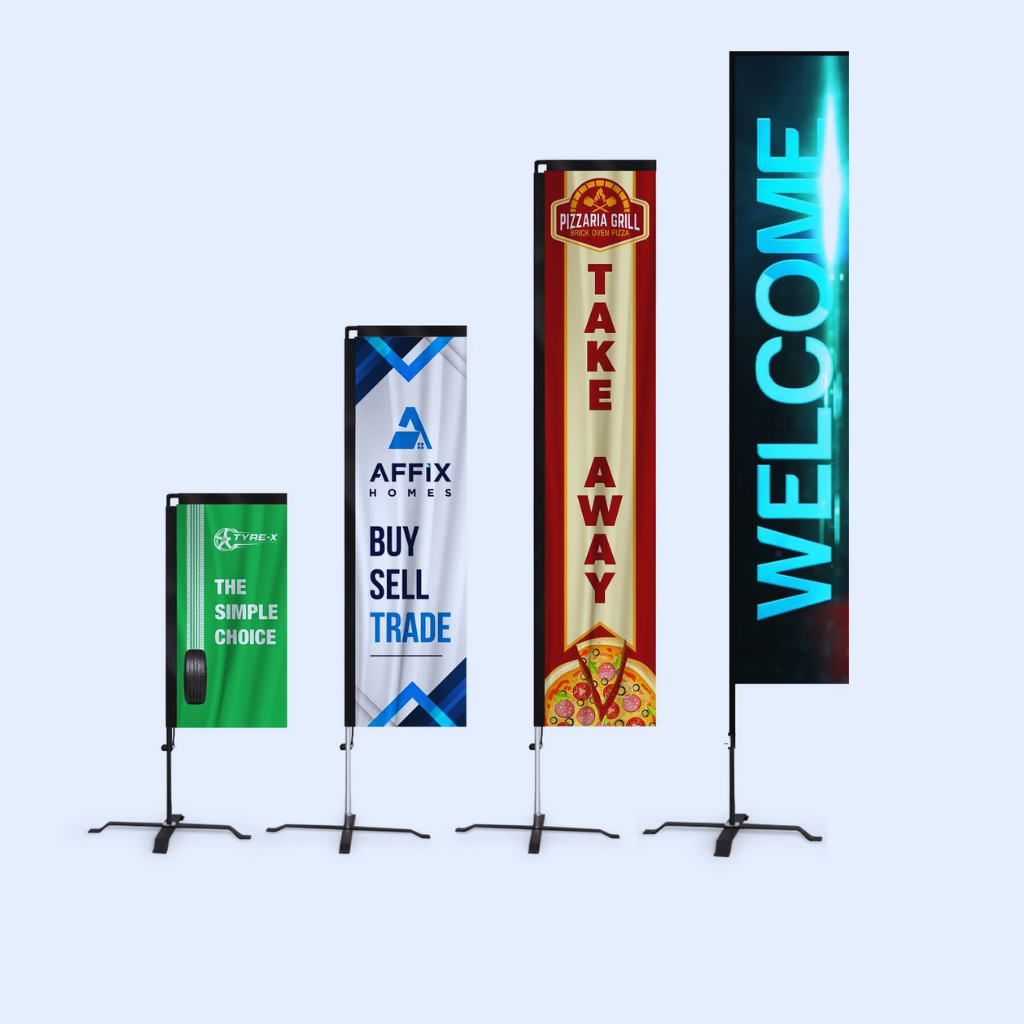 Rectangle Banner Flags – Wild Cow Visual